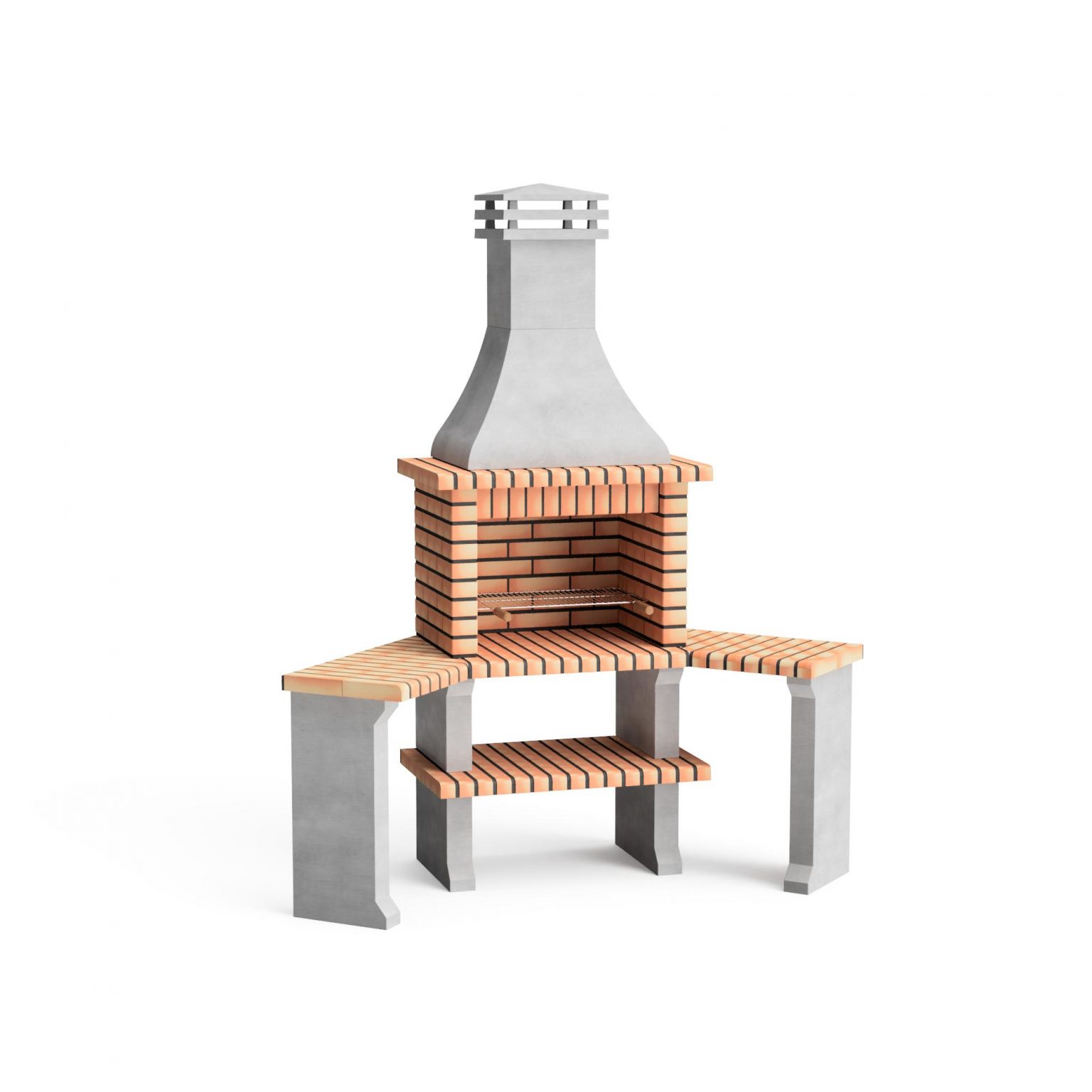 Barbecue ROMA Corner 2 Side-tables – Movelar